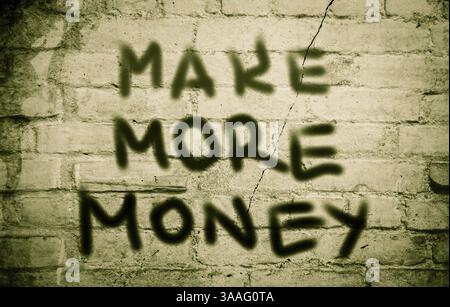 Make more money symbol. Concept words Make more money on blocks on ...