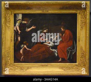 'La mort de Saint Joseph' by Jacopo Vignali is an oil painting ...