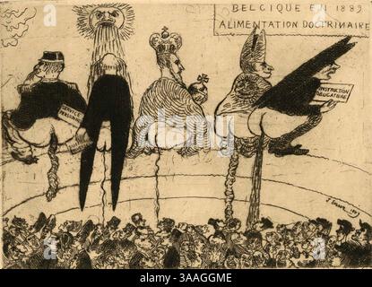 'Alimentation Doctrinaire' is an etching by James Ensor, created in ...