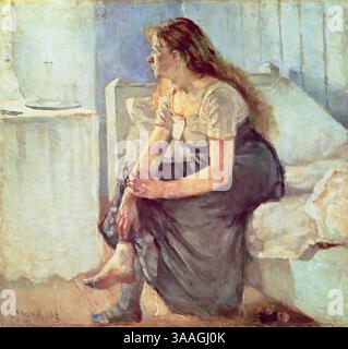 The anxiety, 1894 – Edvard Munch Stock Vector Image & Art - Alamy