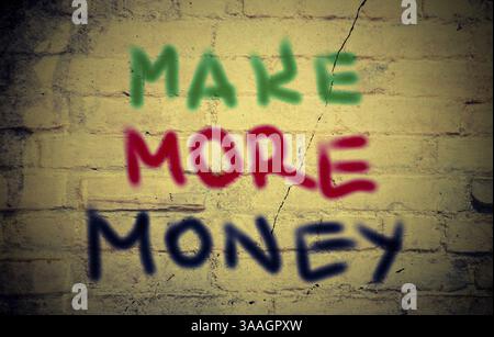 Make more money symbol. Concept words Make more money on blocks on ...