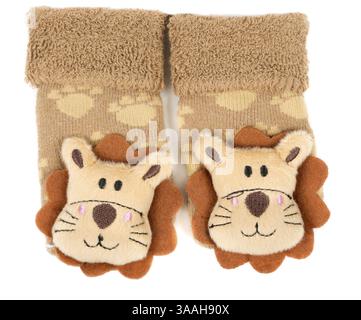 Pair of kid's sneakers isolated on white. Stylish shoes Stock Photo - Alamy