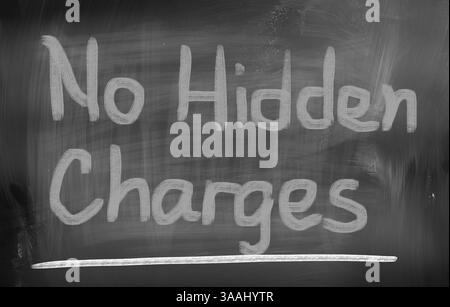 No Hidden Charges Concept Stock Photo - Alamy