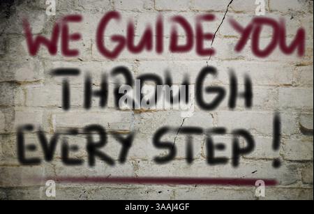 We guide you through every step Stock Photo - Alamy