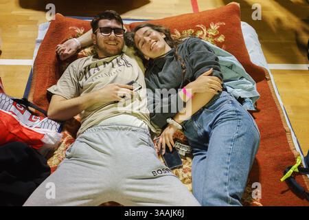 Gornji Milanovac, Serbia - March 10, 2025: Student protest march from ...