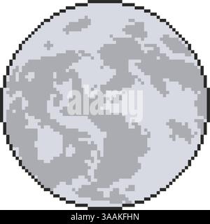 Pixel art Moon game asset design Stock Vector Image & Art - Alamy