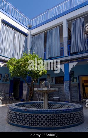 Marrakech, Morocco - 17 February 2025 Blue Hour at Jemaa el-Fna in ...