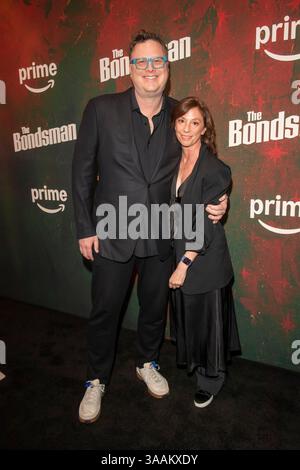 Erik Oleson and Abbe Pickelle attend Prime Video's "The Bondsman" New ...