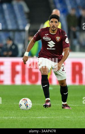 Olimpico Stadium, Rome, Italy - Saul Coco of Torino FC runs with the ...