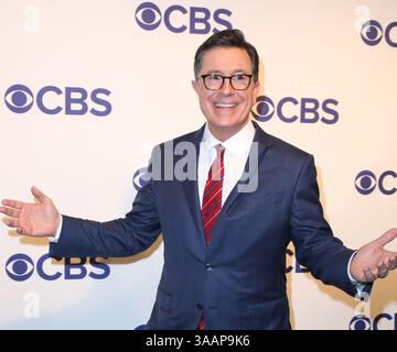 Stephen Colbert attends the CBS Upfront 2018-2019 at The Plaza Hotel in ...
