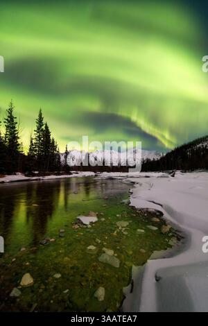 Aurora Borealis, Annie Lake Road, Yukon, Canada Stock Photo - Alamy