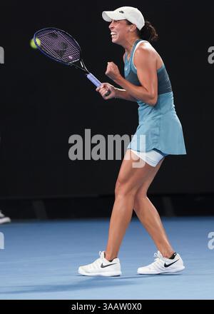 Winner of the Australian Open 2025 Madison Keys (USA) kissing the ...
