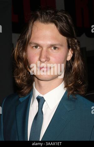 Ansel Elgort attends the Broadway opening night of "Funny Girl" at the ...