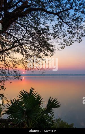The village on Mekong river, Champassak, Laos Stock Photo - Alamy