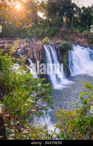 Laos, Salavan province, Bolaven Plateau, Tad Lo waterfall Stock Photo ...