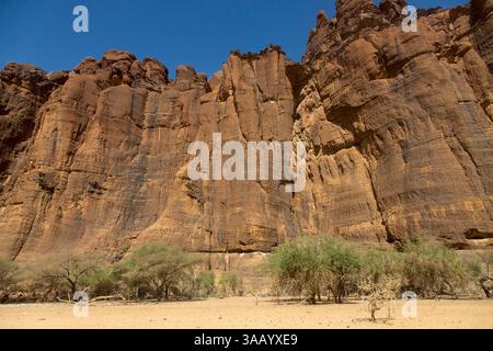 Chad, south of the Sahara desert, Ennedi massif classified as UNESCO ...