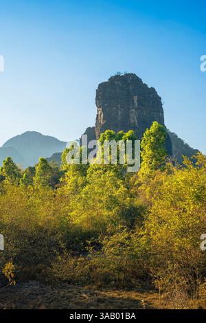 Laos, Khammouane province, Thakhek, the countryside around Thakhek ...