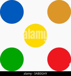 Clean minimal circle background. Colorful template for wallpaper ...