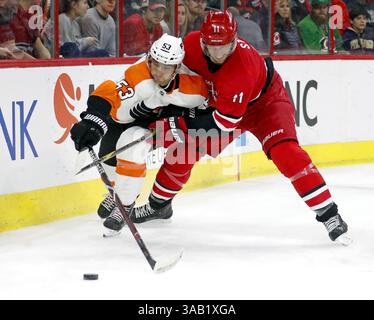 Carolina Hurricanes' Jordan Staal (11) reacts after the Hurricanes ...