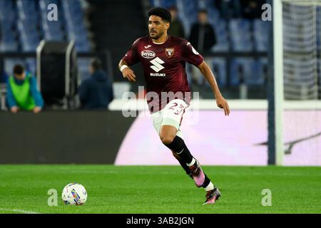 Saul Coco of Torino FC in action during the serie Serie A Enilive match ...
