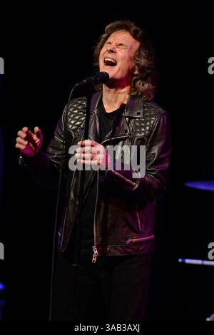 The Zombies lead singer Colin Blunstone performing on the penultimate ...