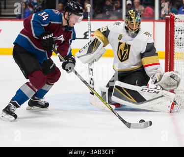 Vegas Golden Knights goaltender Carl Lindbom makes a save against the ...