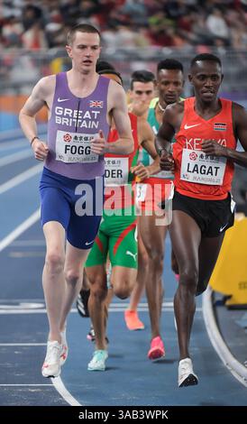 Adam Fogg of Great Britain competing in the men’s 1500m final at the ...