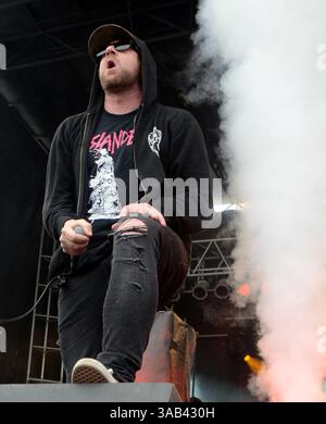 Joe Cotela of DED performs during Sonic Temple Art and Music Festival ...