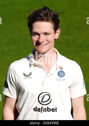 Jack Davies during a photocall at Lord's Cricket Ground, London. Picture date: Tuesday April 1 ...