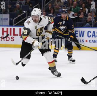 Buffalo Sabres right wing Alex Tuch (89) skates out for introductions ...