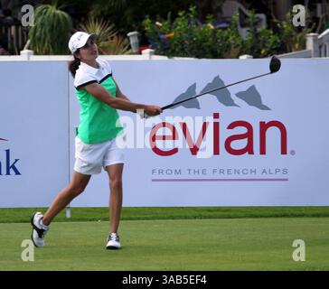 April 12, 2018 - Maria Hernandez chips onto the 2nd green during the ...