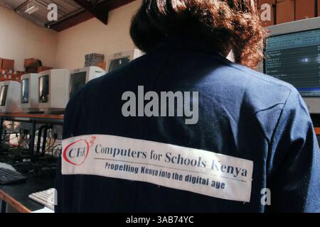 The refurbishment of second hand computers given to Kenyan ...