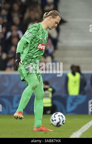 PSG goalkeeper Matvey Safonov during the French championship Ligue 1 ...