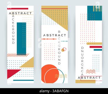 Simple abstract geometric banners with simple geometric banner spray ...