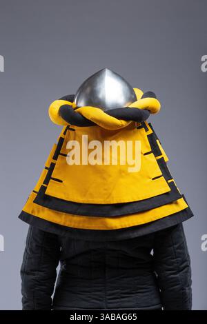 Great Helm with Wrapped Cloth. Medieval knight's helmet fully enclosing ...