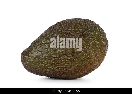 Avocado laying side ways. Isolated on a white background Stock Photo ...