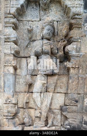 Bas relief of the Kalpataru tree on the outer wall of Pawon Temple ...