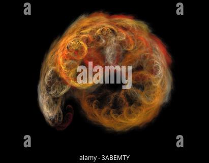 Fractal star or sun fantasy. Abstract solar pattern. Innovation ...