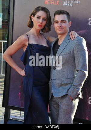 Alison Brie and Dave Franco in the pressroom at the 2025 Creative Arts ...