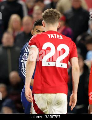 Casemiro (MU) at the Nottingham Forest v Manchester United, EPL match ...