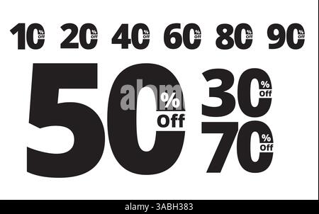 50 percent off tag vector icon on white background Stock Vector Image ...