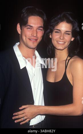 Dec 15, 1995; Los Angeles, CA, USA; Baywatch castmembers Angie harmon ...