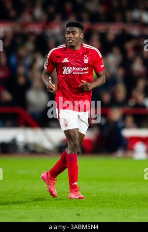 Nottingham Forest's Taiwo Awoniyi in action during the Premier League ...