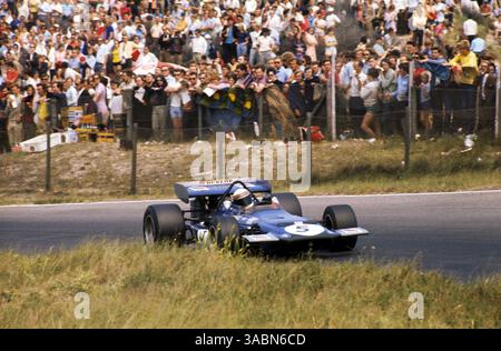 L to R): Jackie Stewart (GBR) Tyrrell Racing Organisation March 701 who ...
