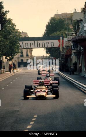 Jochen Rindt (AUT) Lotus 49C snatched victory in dramatic fashion when ...