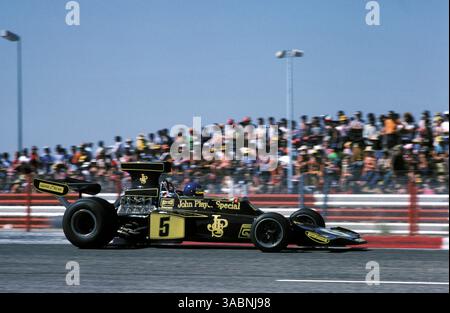 Ronnie Peterson (SWE) Lotus 72E retired on lap with a blown engine..British Grand Prix ...