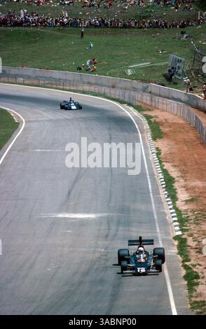 Tom Pryce (GBR) Shadow DN5B finished third...Brazilian Grand Prix, Rd1 ...