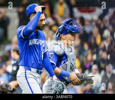 Kansas City Royals' Freddy Fermin watches his RBI single off Tampa Bay ...
