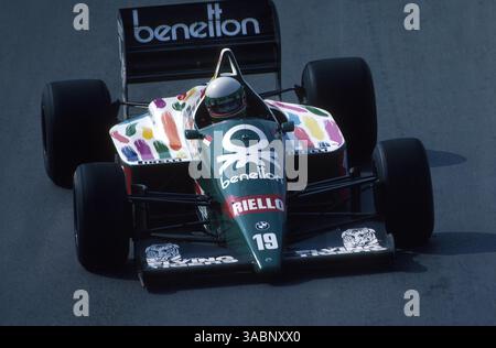 Teo Fabi (ITA) Benetton B186 Bmw Stock Photo - Alamy
