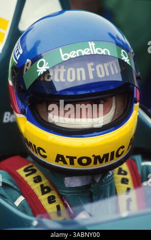 Gerhard Berger (AUT) Benetton B186 Bmw Stock Photo - Alamy